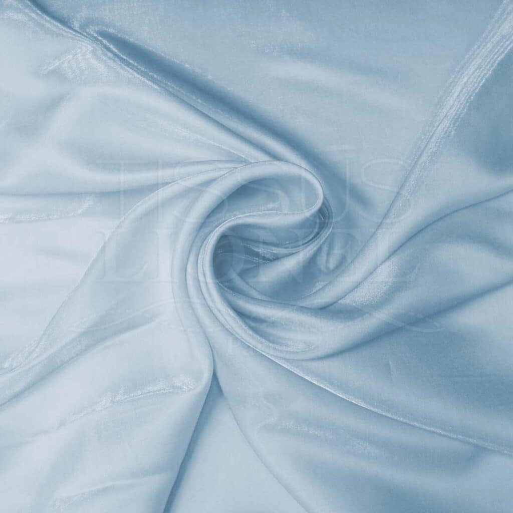 SATIN CHANGEANT CIEL BLANC – Tissus Lionel