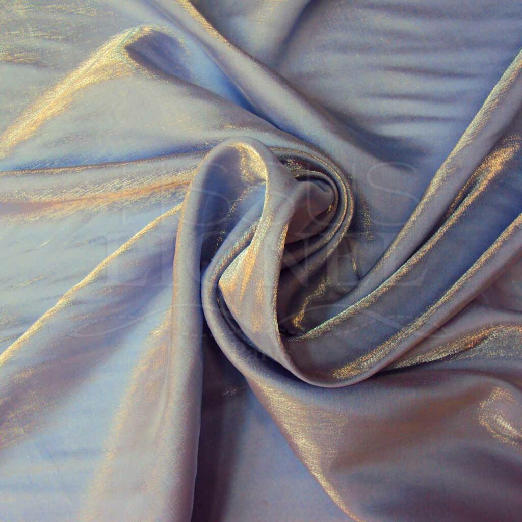 SATIN CHANGEANT PARME BLEU – Tissus Lionel