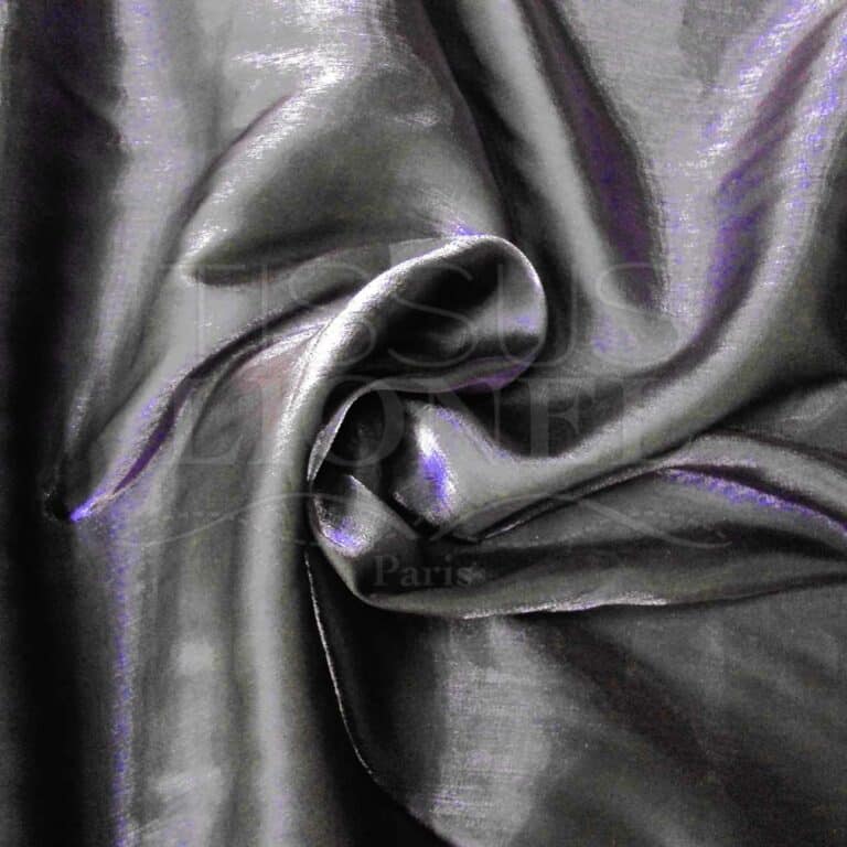 SATIN CHANGEANT VIOLET NOIR – Tissus Lionel