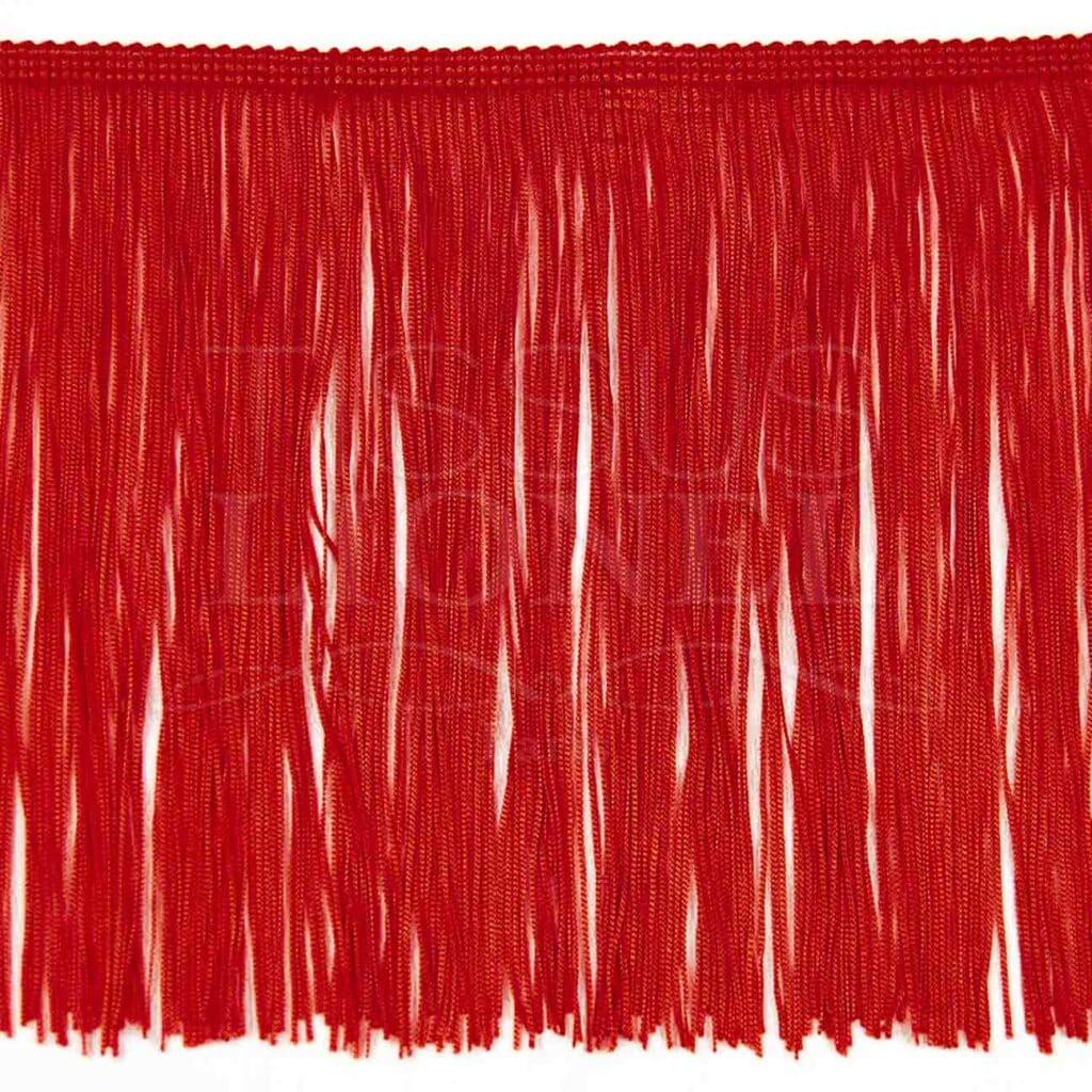 FRANGE 30 CM ROUGE - Vente de Tissus au mètre - Tissus Lionel