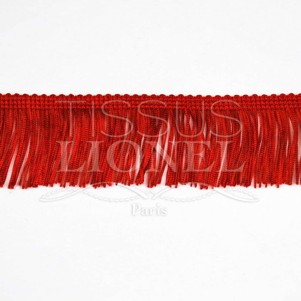 FRANGE 5 CM ROUGE - Vente de Tissus au mètre - Tissus Lionel