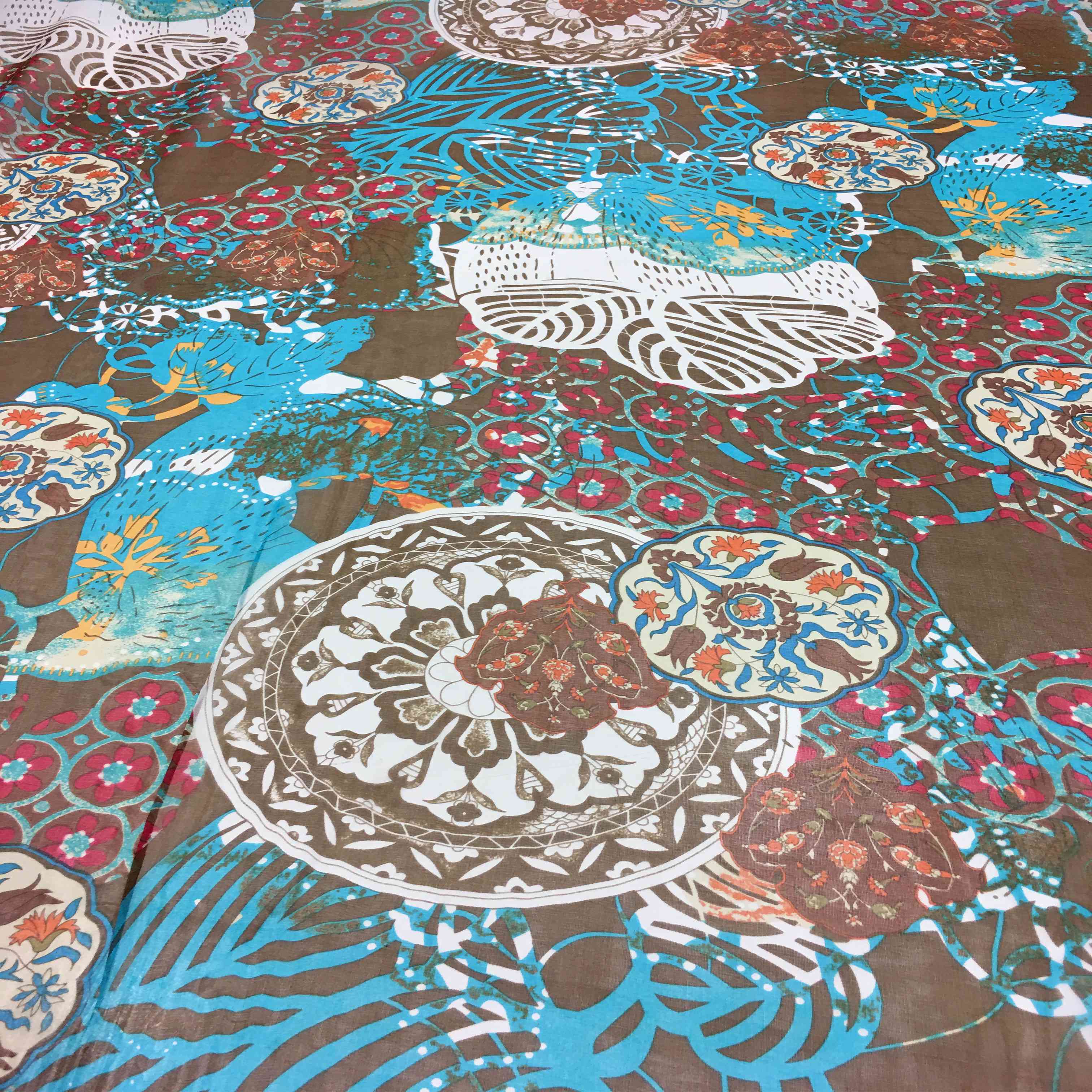 Tissu Mousseline de soie naturelle au mètre - Tissus Lionel