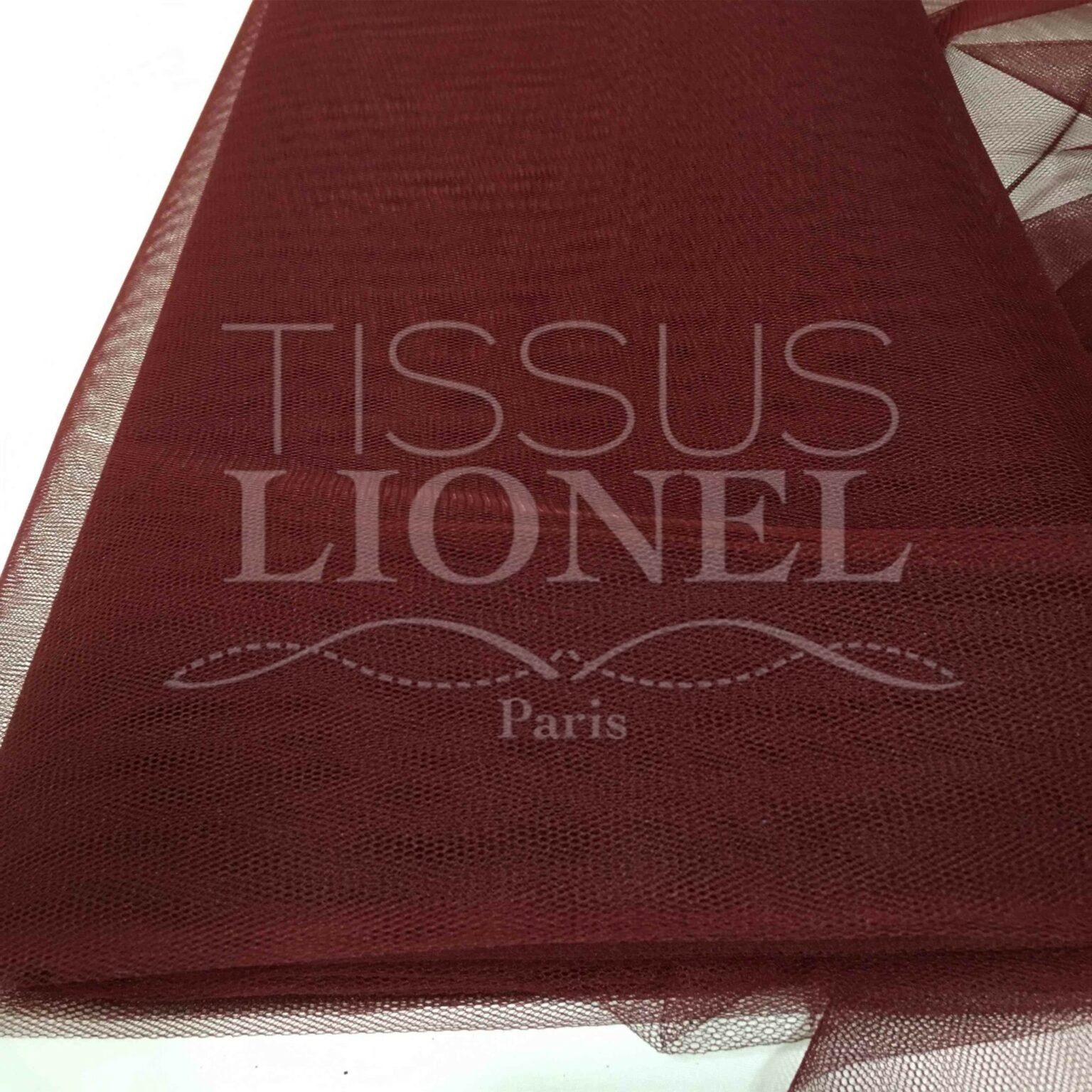 TULLE SOUPLE BORDEAUX - Vente de Tissus au mètre - Tissus Lionel