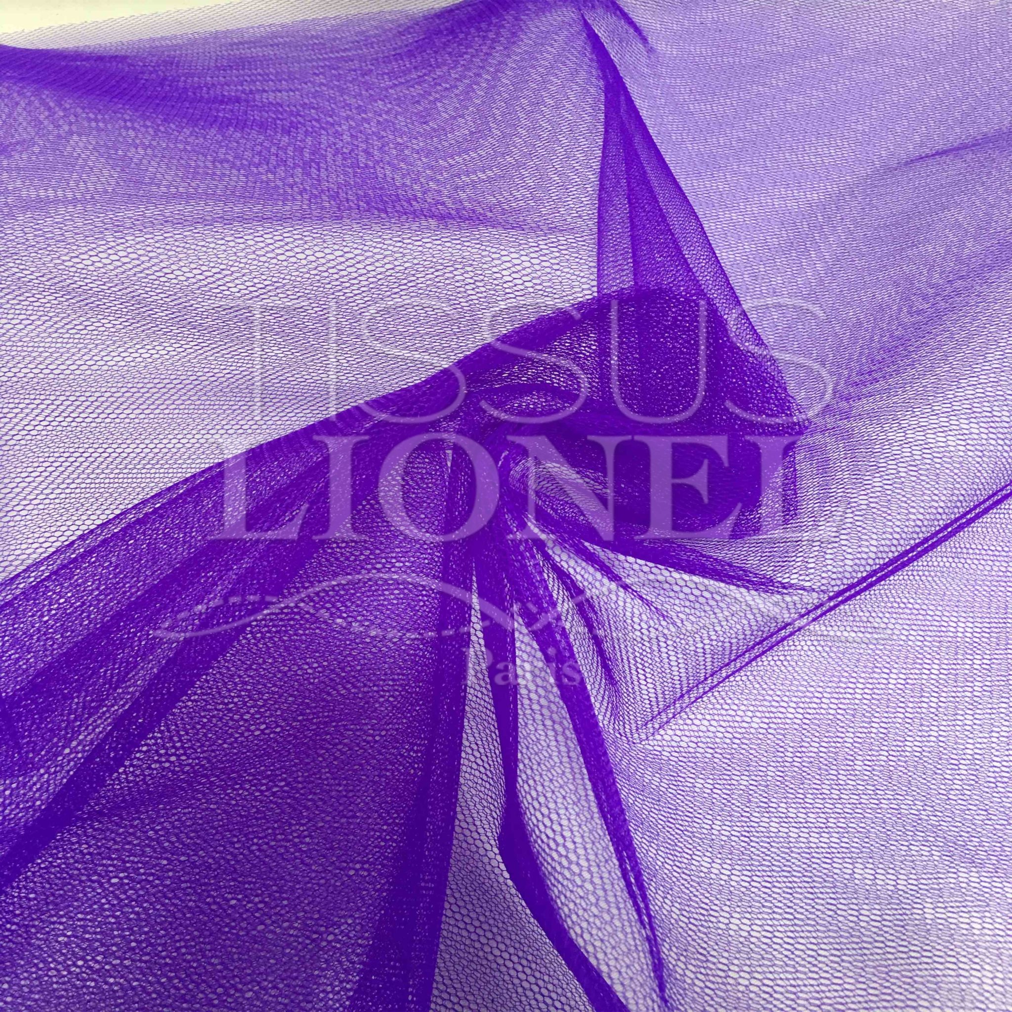 TULLE RAIDE VIOLET - Tissus Lionel