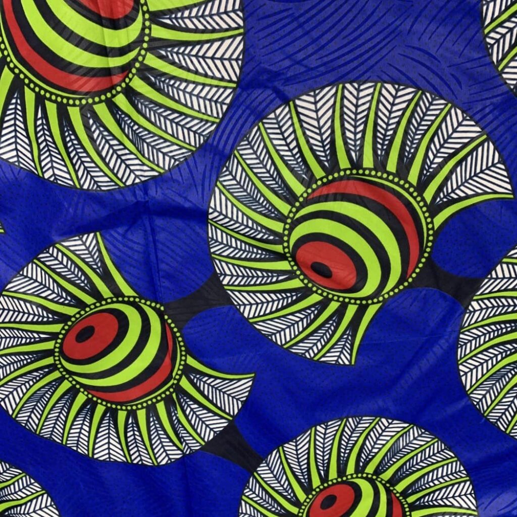 Tissu wax africain oeil | Tissu au mètre | Tissus Lionel