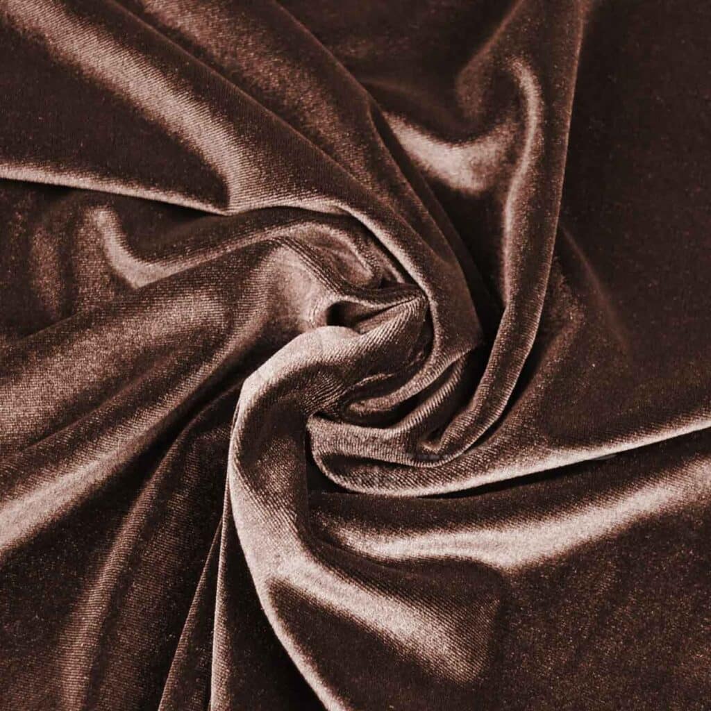 VELOURS LISSE CHANGEANT MARRON – Tissus Lionel