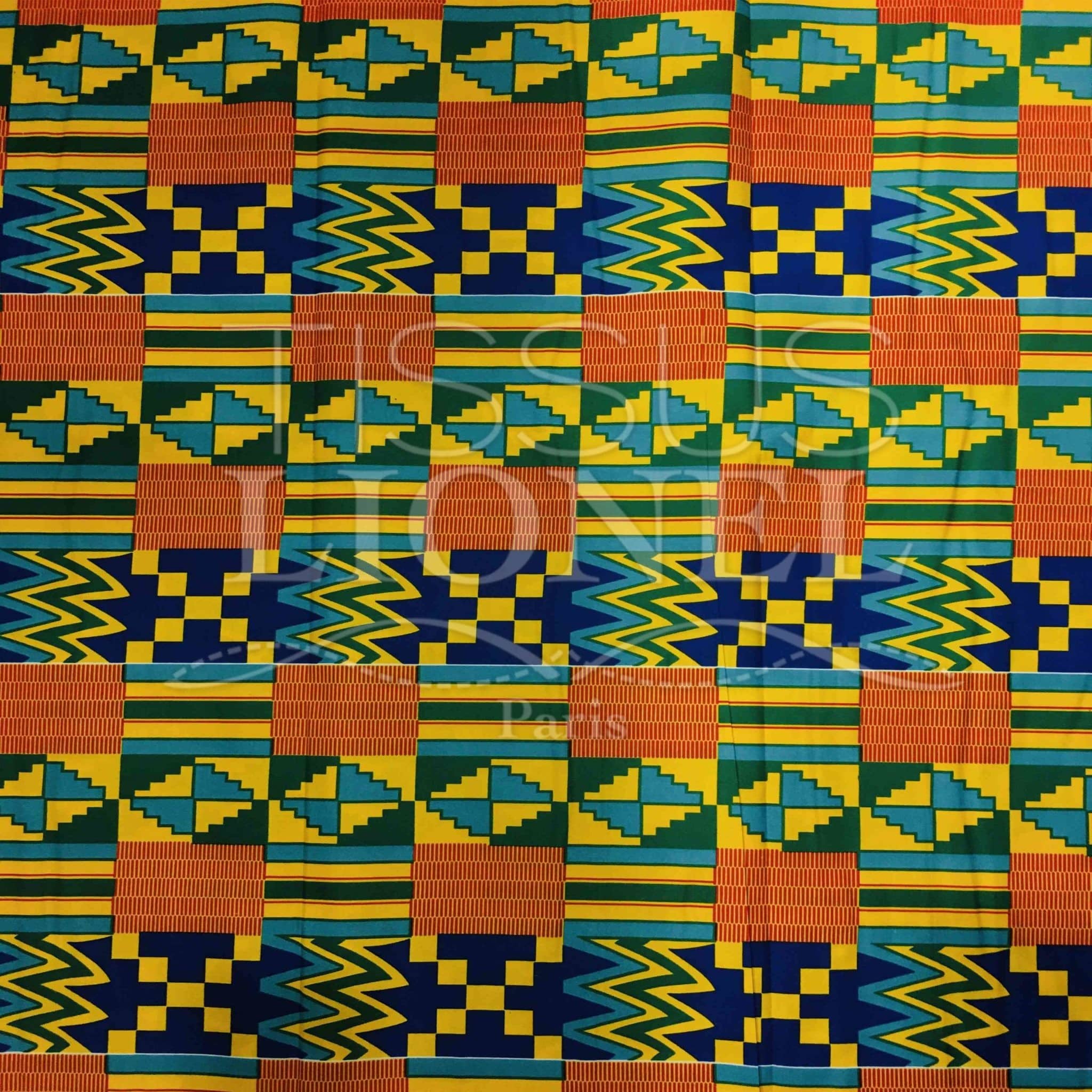 Tissu wax kenté - Tissus Lionel